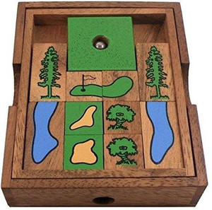 RATREE SHOP On The Greens: Wooden Klotski Sliding Block Puzzle Handmade ...