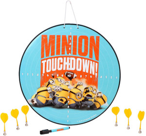 Despicable Me Minion Magnetic Dart Board 15 Inch Party & Fun Board Game ...