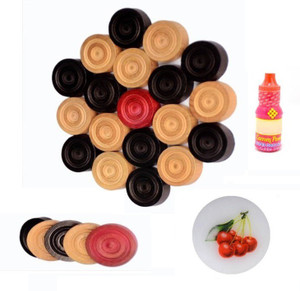 Sports 101 Wooden Coins, Striker and Disco Powder Set Carrom Board Game ...