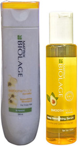 MATRIX Biolage SmoothProof Shampoo 200 ml & Serum 100 ml Price in India ...