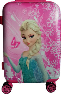 Kidoz Kingdom FROZEN ELSA TROLLEY BAG Cabin Suitcase 4 Wheels - 20 inch ...