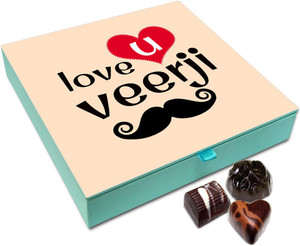 Chocholik Raksha-bandhan Gift Box - Love U Veer JI Chocolate Box For ...