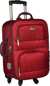 TREKKER TTB-PEARL244-RED Expandable Check-in Suitcase 4 Wheels - 24 ...