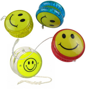 AncientKart Smiley Emoji Yoyo with Light (Set of 4) - Smiley Emoji Yoyo ...