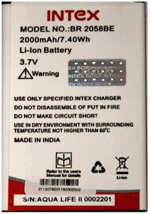 Intex Mobile Battery For INTEX AQUA LIFE II Price in India - Buy Intex ...