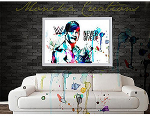 Original John Cena Art Water Color Digital Poster Art Paper Print ...