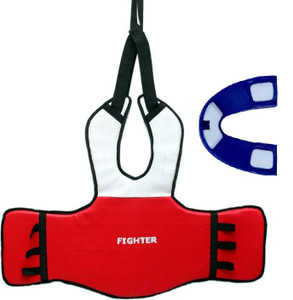 Fighter CHEST GUARD WITH GUM SHIELD Boxing Kit - Buy Fighter CHEST ...