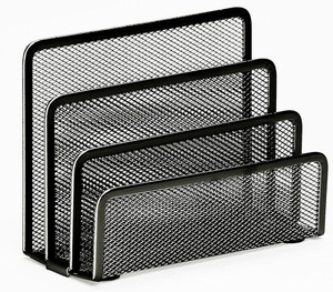 Flipkart.com | Amazing 3 Compartments Metal Mesh letter holder Black ...