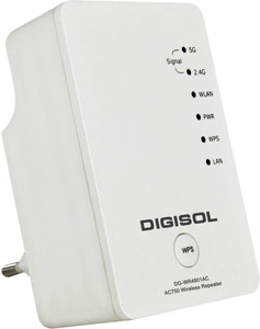 DIGISOL DG-WR4801AC WiFi Range Extender 2.4 GHz, 5 GHz 433 Mbps Wifi ...