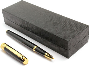 HERO 2017 LAQUAR SHINE BLACK GOLDEN TRIMS DESIGNER Fountain Pen - Buy ...