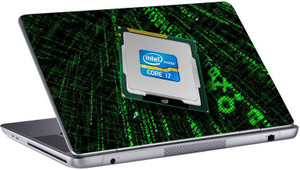 Gallery 83 Intel core i7 Laptop Sticker 15.6 inch Vinyl Laptop Skin ...