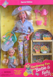 BARBIE Gardening Fun Barbie & Kelly Gift Set - Special Edition Set w 2 ...