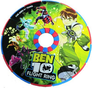 Basava Ben 10 Magical Unfold Flying Disk / Ring frisbee for Kids - Ben ...