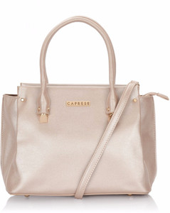 Buy Caprese Women Pink Tote Metallic Soft Pink Online @ Best Price in ...