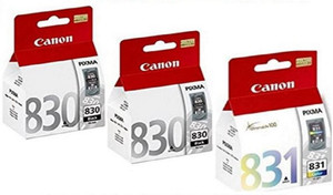 Canon 830 Twin & 831 [Set OF 3] Tri-Color Ink Cartridge - Canon ...