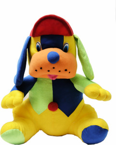 KIDZ Zone Multicolour Dog Soft Toy - 40 cm - Multicolour Dog Soft Toy ...