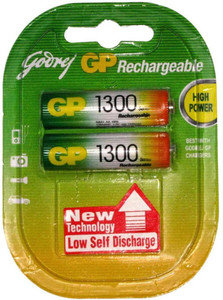 Godrej GP Godrej GP AA 1300mAh NiMh Rechargeable Battery - Godrej GP ...