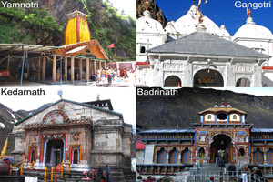 Char dham Poster Paper Print (18 inch X 12 inch, Rolled) Paper Print ...