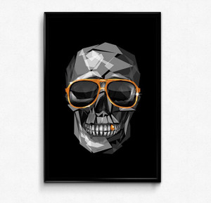 Fancy Skull Paper Print - Comics, Children posters in India - Buy art ...
