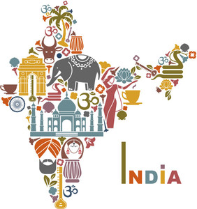 India Poster Paper Print (18 inch X 12 inch, Rolled) Paper Print - Maps ...