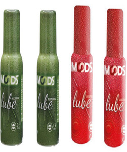 MOODS WARM LUBE & NATURAL LUBE 60ml Pack of 4 Condom Price in India ...
