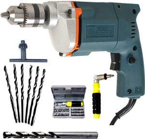 TIGER Powerful Electric Drill Machine 10mm With + 6HSS & 1 Masonry Bit ...