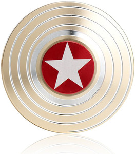 Smart Fidget Captain America Gold Shield Metal Hand Spinner Fidget ...