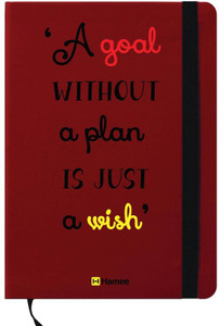 Hamee A6 Notebook Instant Notes Goal or Wish A6 Note Book Single Rule ...