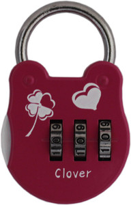 Tootpado Combination Lock 3 Digit Padlock - Pink (LNTg241) Safety Lock ...