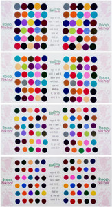 Roop Nikhar Big Bindi Bollywood Style Plain Colored Bindis Stickers ...
