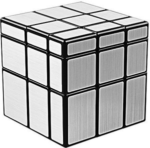 Coogam Qiyi Silver Mirror Cube 3X3 Mirror Blocks Speed Cube Shape Mod ...