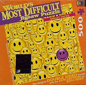 Buffalo Games World'S Most Difficult ; Smiley Faces, Double Sided ...