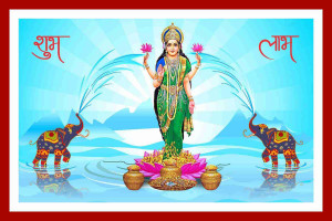 Wall Poster Laxmiji_standing Paper Print - Religious posters in India ...