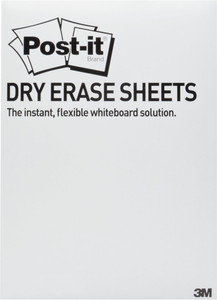 Post-It Dry Erase Sheets 7"X11.3" 15/Pkg-White - Dry Erase Sheets 7"X11 ...
