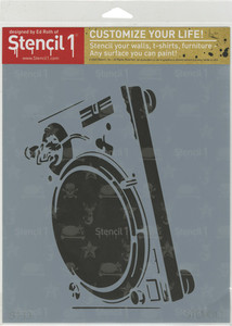 Stencil1 8.5"X11" Stencil-Turntable - 8.5"X11" Stencil-Turntable . shop ...
