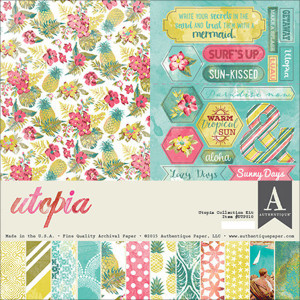 Authentique Paper Collection Kit 12"X12"-Utopia - Collection Kit 12"X12 ...