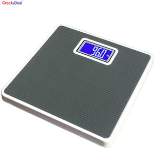 AmtiQ Premium Digital Iron Body 100kg Grey Square Weighing Scale ...