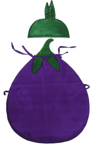 WTR Brinjal Cutout With Cap Vegetable Fancy Dress Kids Costume Wear ...