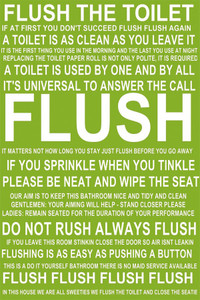flush the toilet poster Paper Print - Quotes & Motivation posters in ...