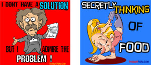 SECRETLY THINKING SOLUTION Paper Print - Humor posters in India - Buy ...