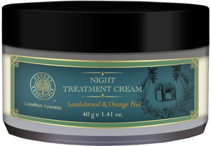 Forest Essentials Night Treatment Cream Peel, Sandalwood and Orange ...