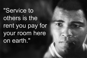 service-to-others-muhammad-ali Poster Paper Print - Decorative posters ...