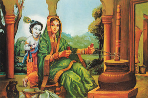 Krishna-as-Damodar. Poster Paper Print - Religious posters in India ...
