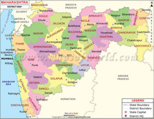 Maharashtra Map [Printed on Vinyl] (70 x 84 cm) [Wall Chart] [Jan 01 ...
