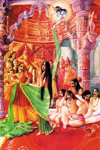 lord krishna and draupadi. Poster Paper Print - Religious posters in ...