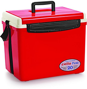 cello 30 L Plastic Cello Picnic Ice Packs 30 Litres, Red Ice Bucket ...