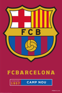 FCB Mini Poster Crest 28 Paper Print - Sports posters in India - Buy ...