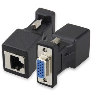 DCT Ethernet Cable 2 m RJ45 Female to 15Pin VGA Female Connector ...