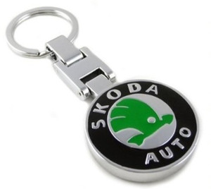 ADITYA TRADERS CLASSY FULL METAL 'SKODA' CAR KEYCHAIN Key Chain - Buy ...