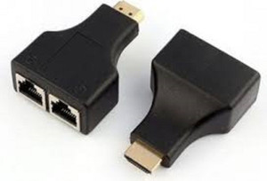 DCT Ethernet Cable 24 m 24K Gold Plated HDMI Extender to Dual Port ...